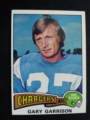 1975 Topps Football Card # 230 Gary Garrison - San Diego Chargers | eBay