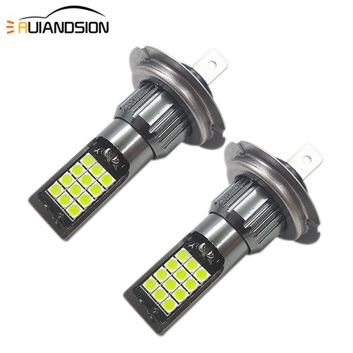 2pcs Green H7 3030 24 LED Driving Headlight DRL Light Bulb Fog Lamp 10 ...