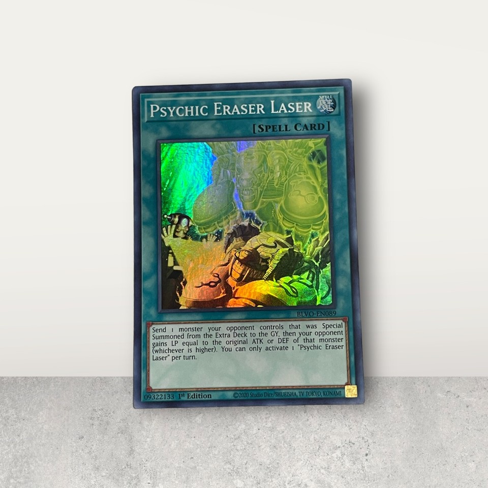 Yu-Gi-Oh! | BLVO | Psychic Eraser Laser | SUPER RARE | 1st Edition | NM ...