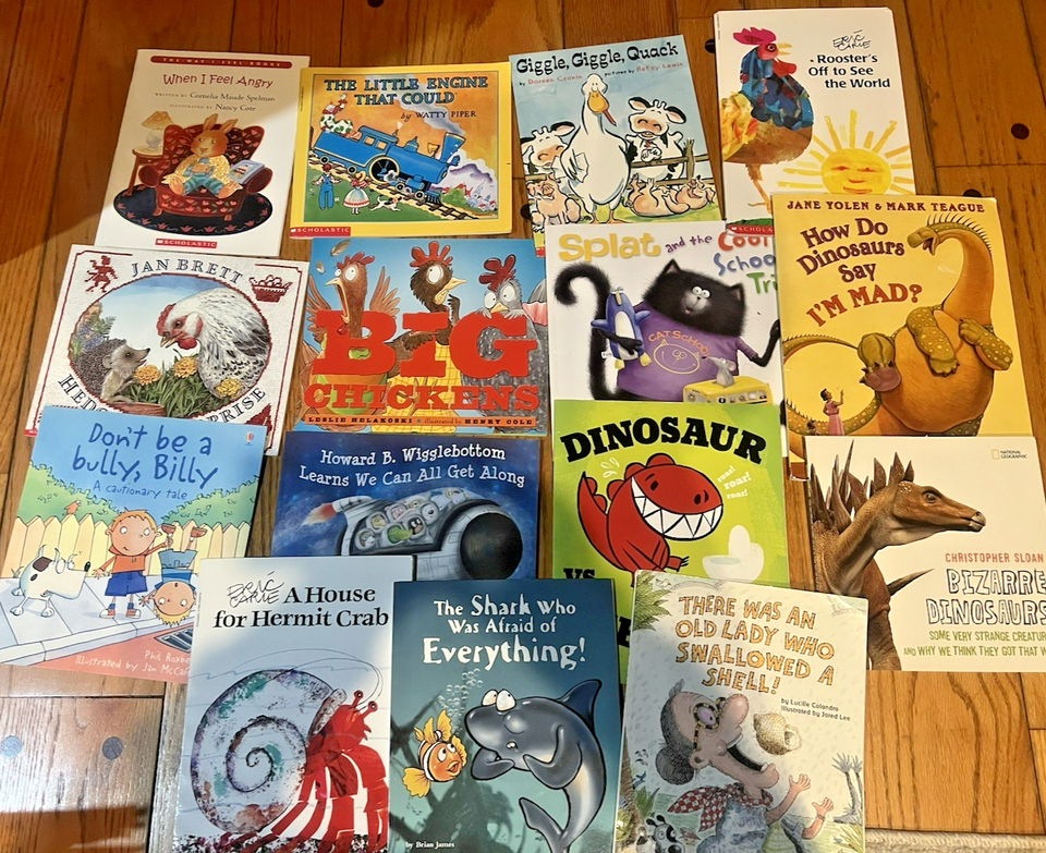 Lot of 15 Story Time Books for Kids Picture Daycare Children MIX ...