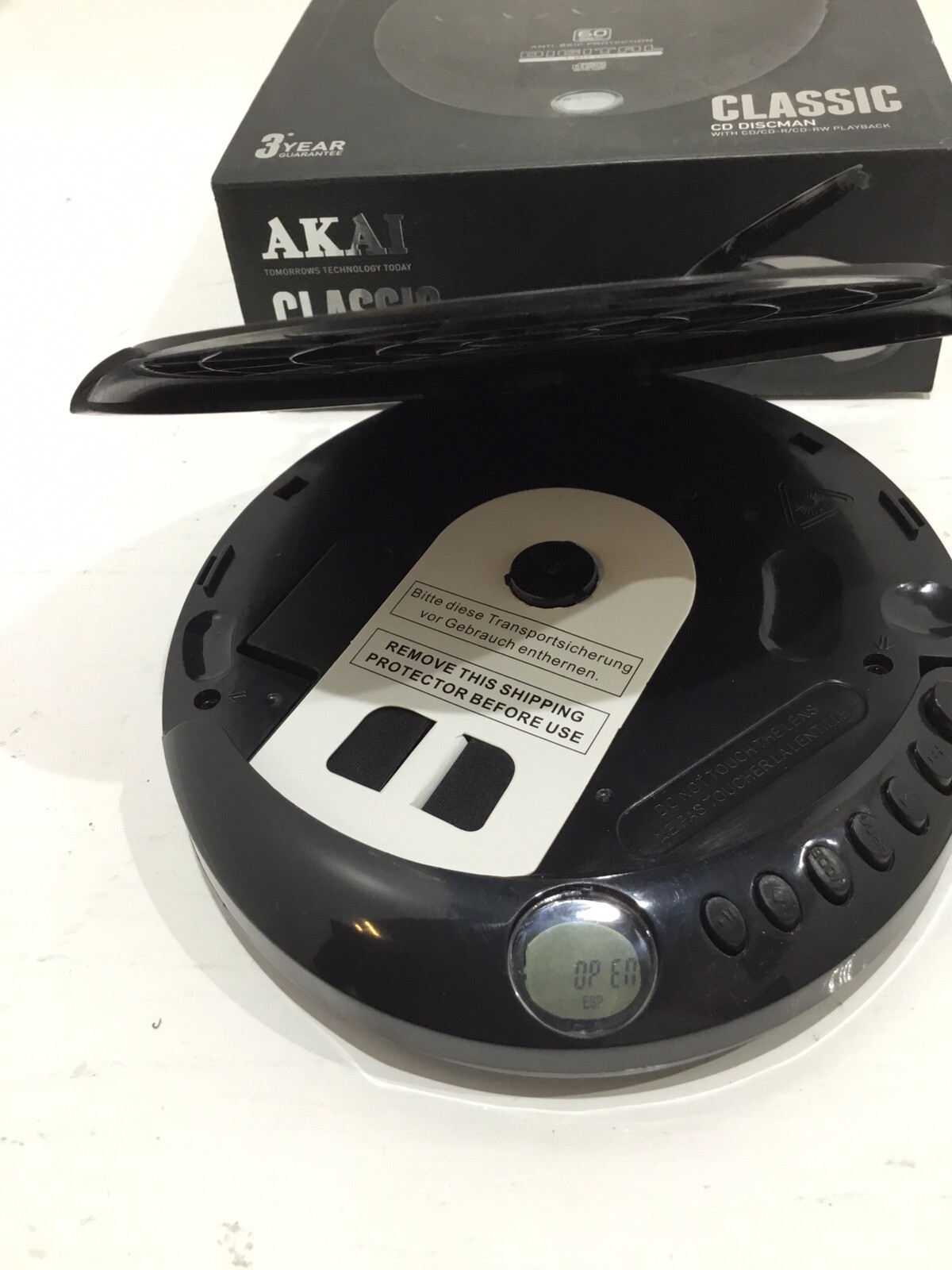 Akai Classic CD Discman Personal CD Player | Grelly UK