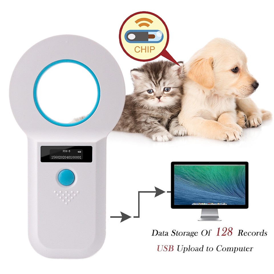 Handheld Animal Chip Scanner EMID FDX-B(ISO11784/85) for Animal/Pet/Dog ...