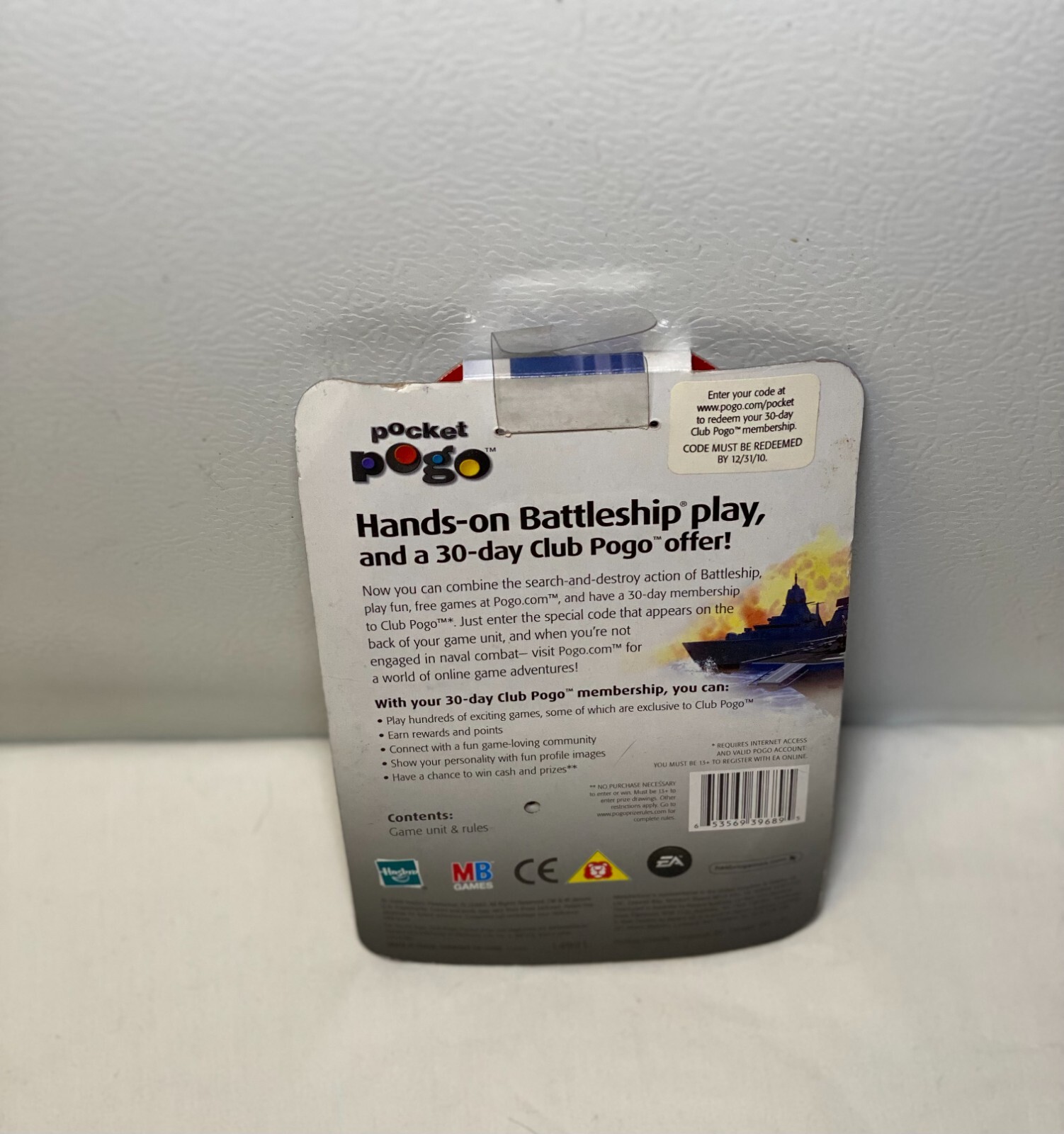 Battleship Pocket Pogo Handheld Electronic Game Hasbro Milton Bradley ...