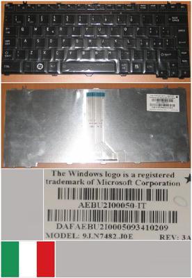 Tastiera qwerty Italiana TOSHIBA U400 9J.N7482.J0E AEBU2I00050-IT ...