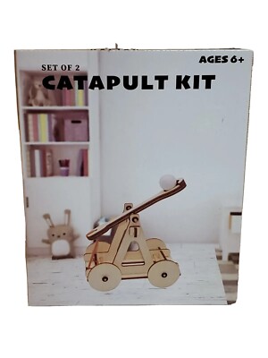 Catapult Wooden Kit - Set Of 2 - Children's Craft Working Model * NEW ...
