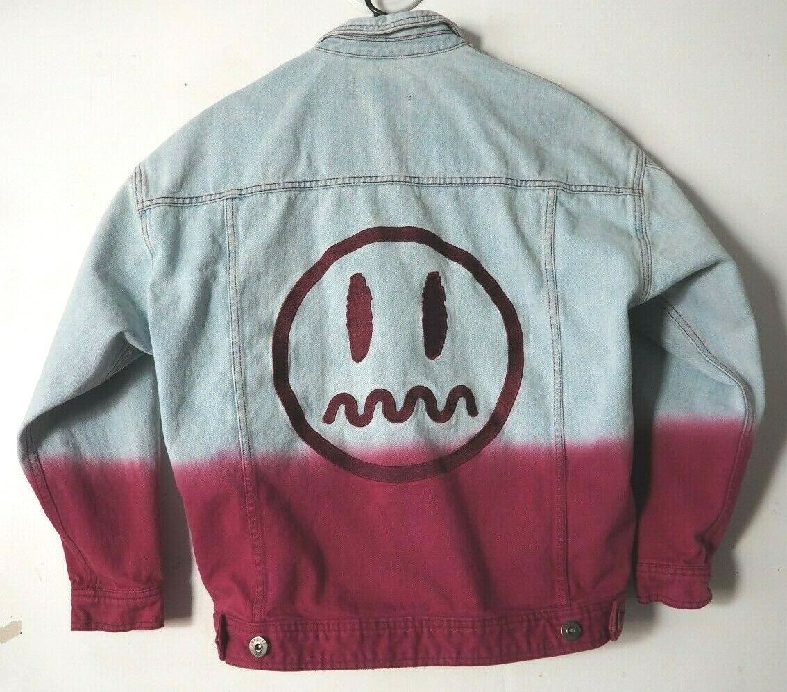 Beaster Gradient Denim Jacket Ghost Face Spring 2019 Blue Purple Unisex ...