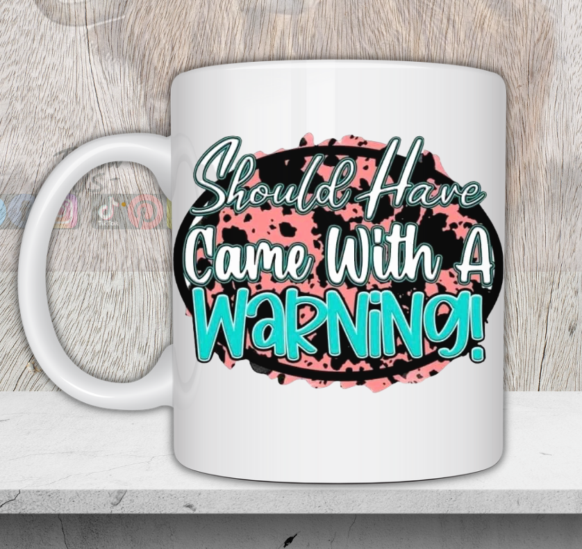 Come With A Warning Coffee Mug Animal Print Gifts for Women Ceramic ...