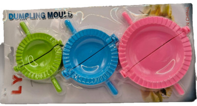 3 Pieces green,blue,pink Curry Puff Dumpling Mold Traditional Dough ...