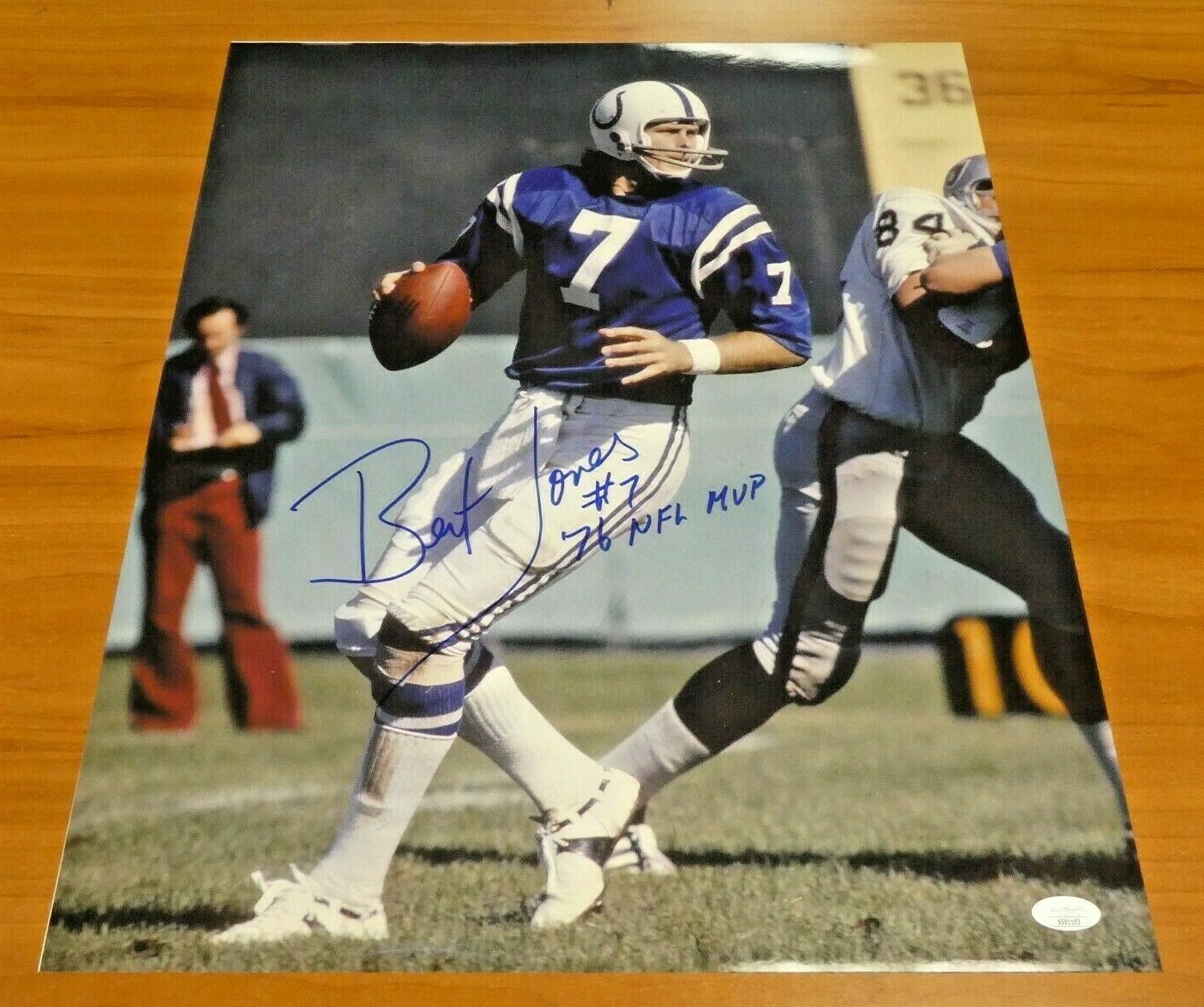 Bert Jones Autographed Memorabilia | Signed Photo, Jersey, Collectibles ...