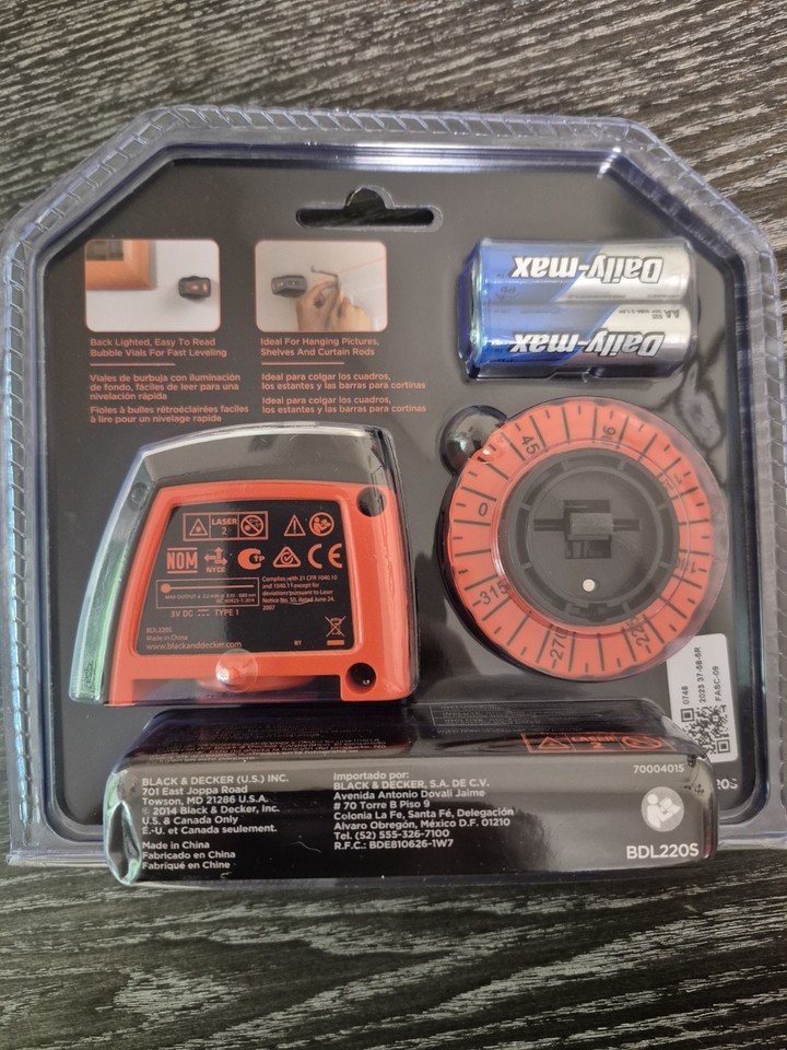 Black + Decker Laser Level BDL220S New Sealed Black and & Decker ...