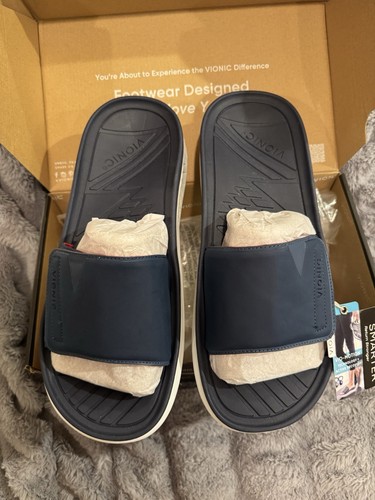 VIONIC UNISEX REJUVENATE SANDALS FLIP FLOP! NEW! NAVY | eBay