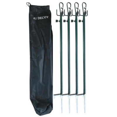 Compact Hide Poles & Bag Telescopic Pigeon Shooting Hunting Hide Pole ...
