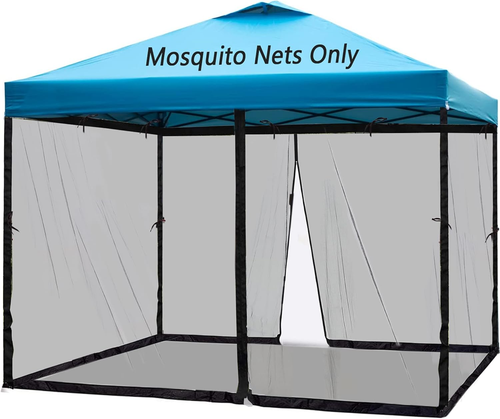 10X10 Mosquito Netting for Patio Camping Gazebo/Pop up Canopy Tent ...