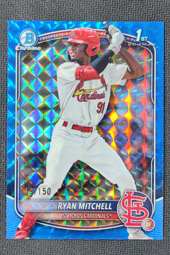 2025 Topps Chrome Bowman Draft Ryan Mitchell Blue Geometric Refractor ...