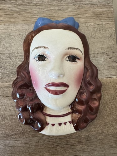 The Wizard of Oz Dorothy Clay Art Ceramic Mask Wall Decor Vintage 1988 ...