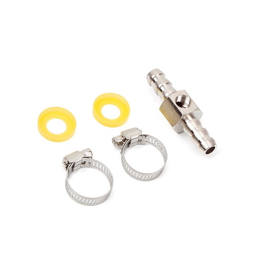 3/8”Fuel Line Fuel Pressure Gauge Sensor T-Fitting Adapter Connector ...