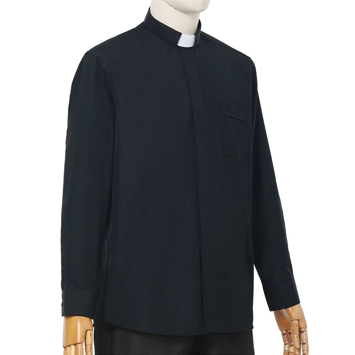 Clerical Minister Priest Shirt Men's Clergy Shirt Long Sleeve Inserts ...