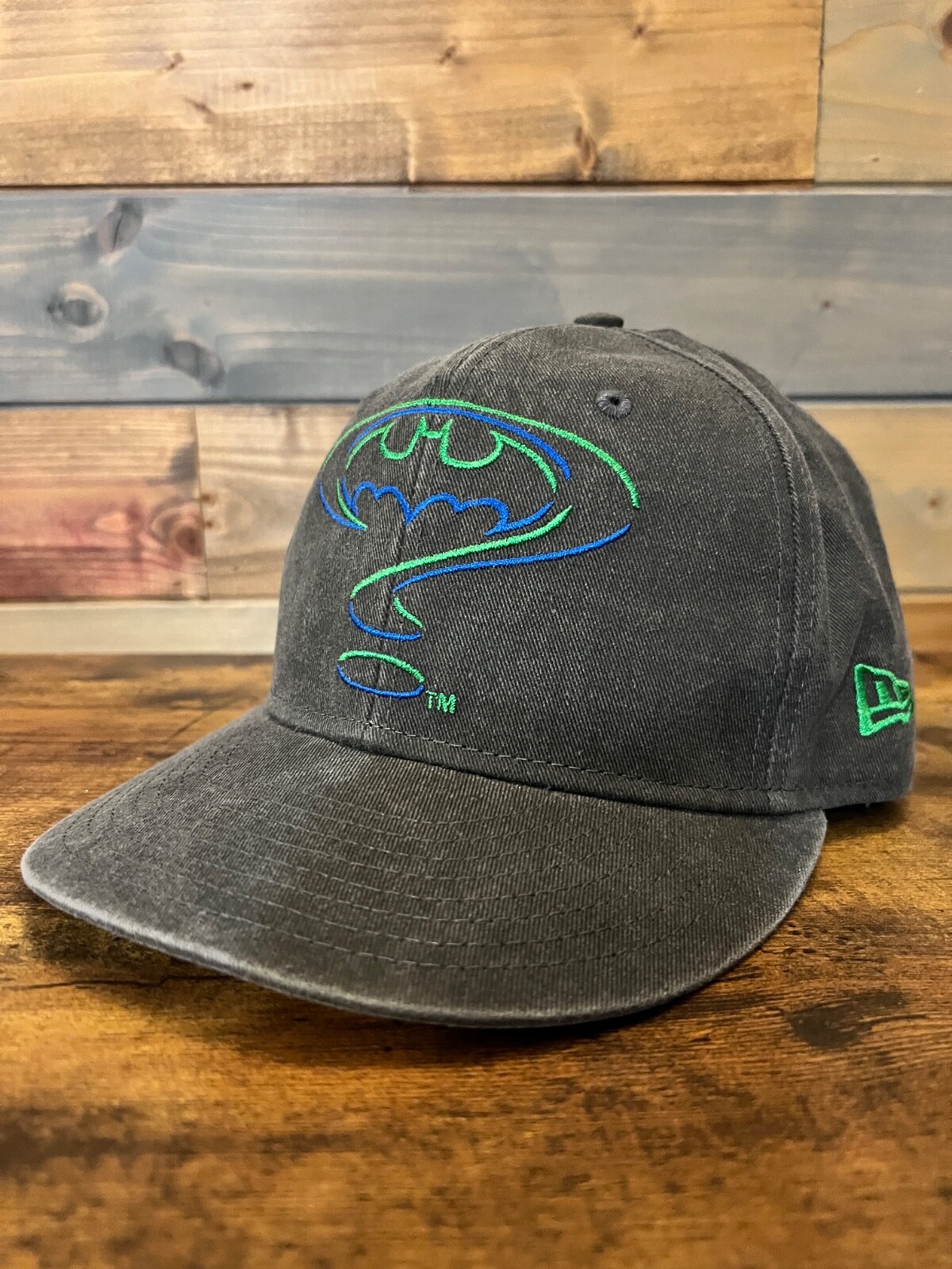 RARE! New Era Cap 9FIFTY BATMAN Batman Washed Black x… - Gem