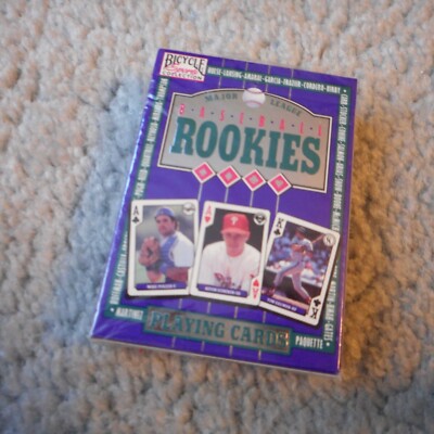 UNOPENED MAJOR LEAGUE BASEBALL ROOKIES PLAYING CARDS BICYCLE 1993 ...