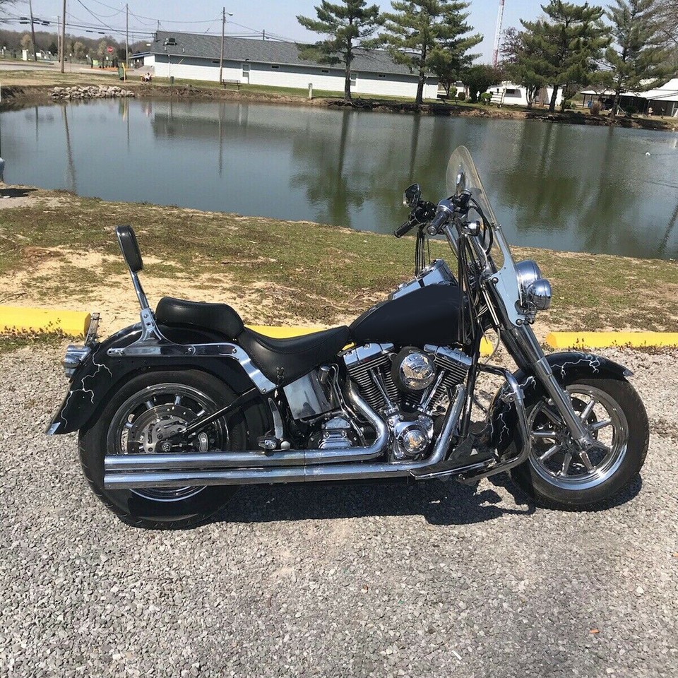 2000-2017 Harley Softail Deluxe Fat Boy FLS 26" Acrylic Windscreen ...