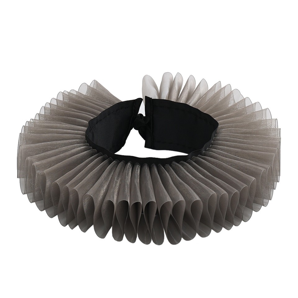Elizabethan Neck Ruff Ruffle Collar Clown Collar Halloween Cosplay Ruff ...