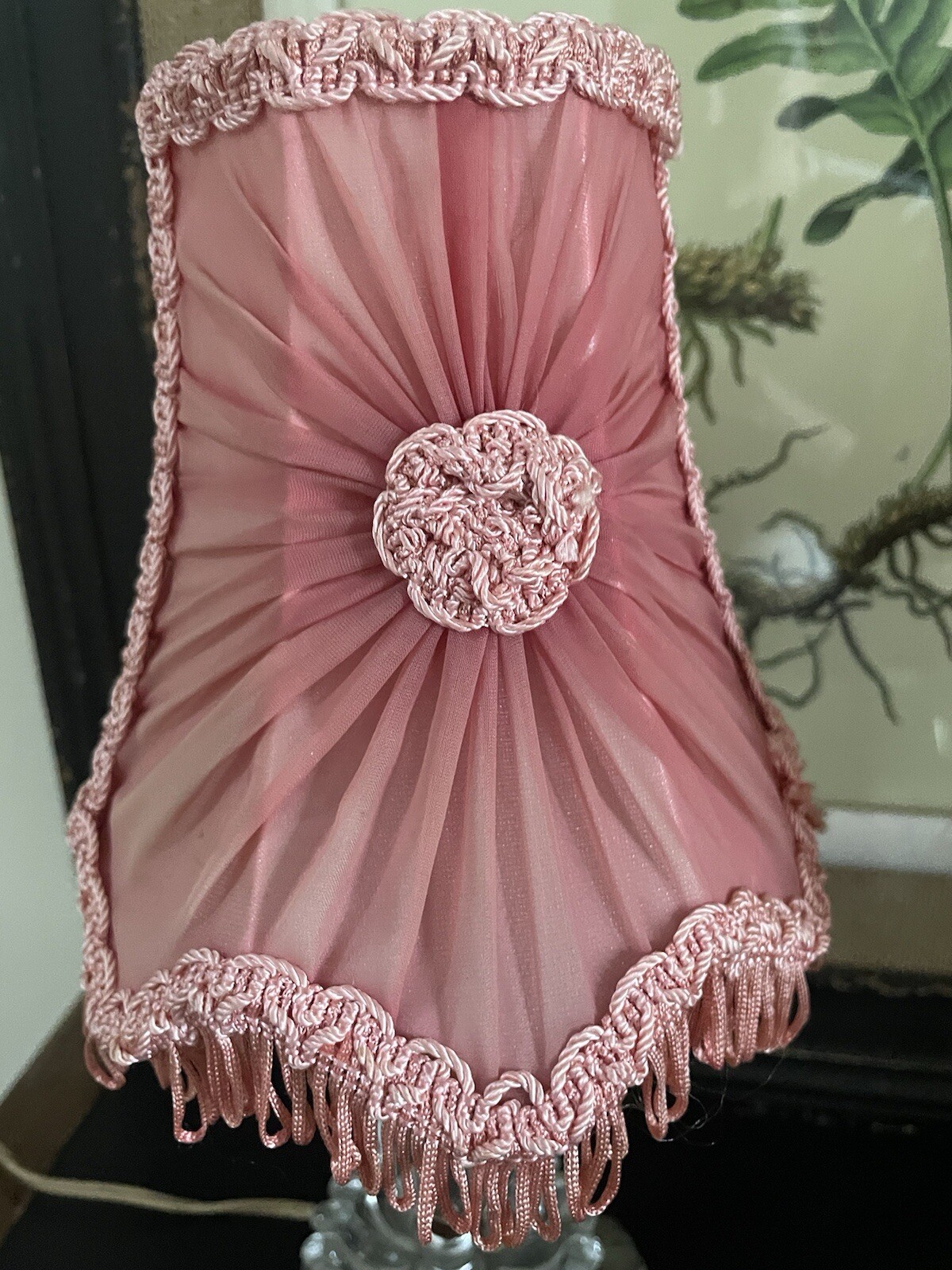 Pair Of Vintage Pink Lamp Shades, Tulle | eBay