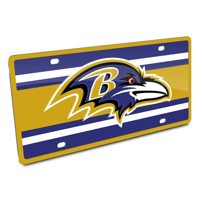 NFL Baltimore Ravens Super-stripe Style Auto License Plate By Stockdale ...