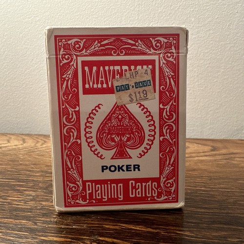 Vintage Maverick Poker Playing Cards Hoyle Made in USA Red & White | eBay
