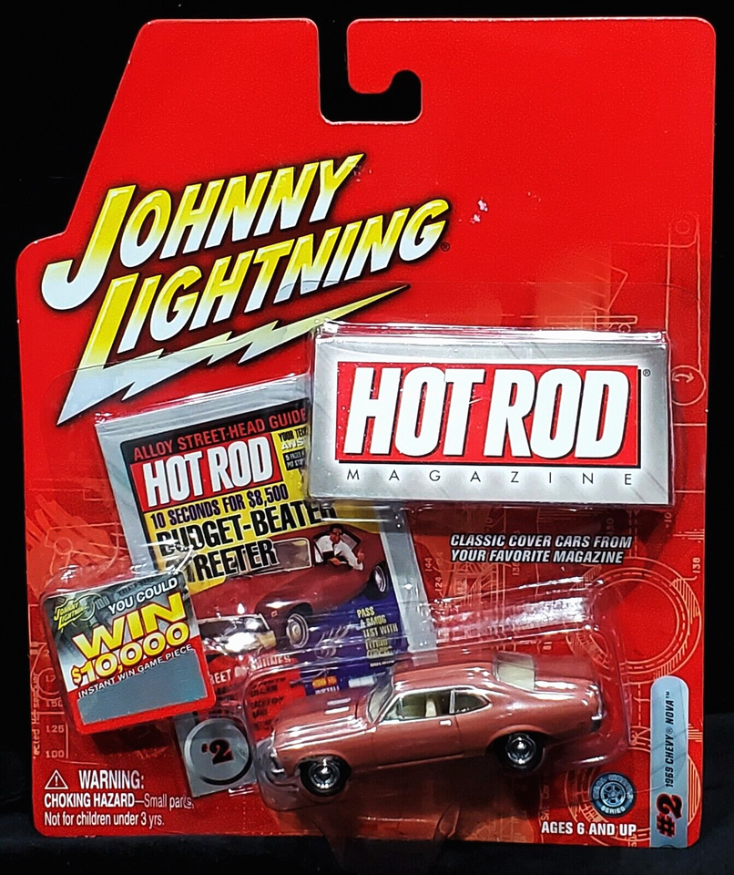 Johnny Lightning 69 1969 Chevy Nova Hot Rod Magazine Chevrolet Detailed ...