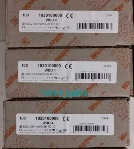 300PCS NEW Weidmuller Terminal WDU 4 1020100000 100PCS/BOX 106U | eBay