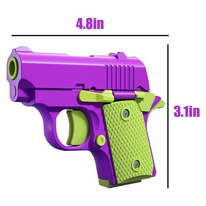Fidget Gun Toy Sensory Toys 3D Printed Anti-anxiety Gravity Guns For ...