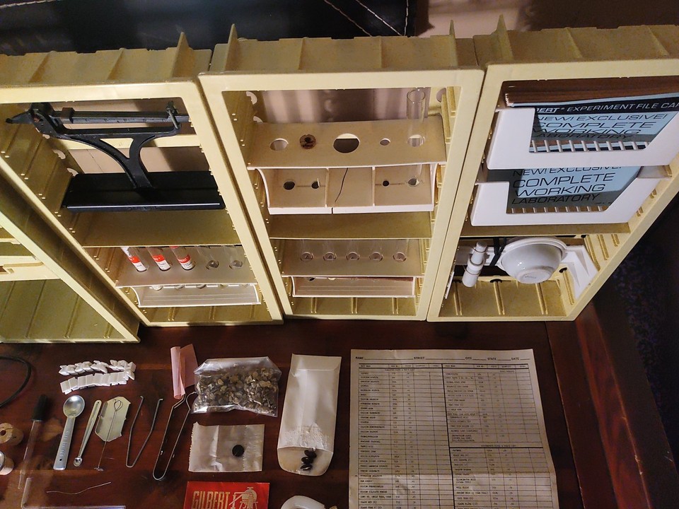 Vintage A.C. Gilbert Chem Lab 4. Toy Chemistry Set From The Early 1960 ...