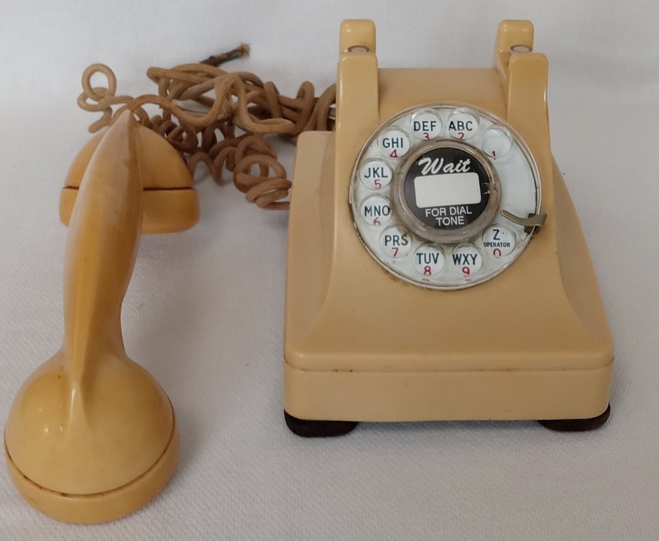 Antique telephone Western Electric Model 302 ivory | eBay