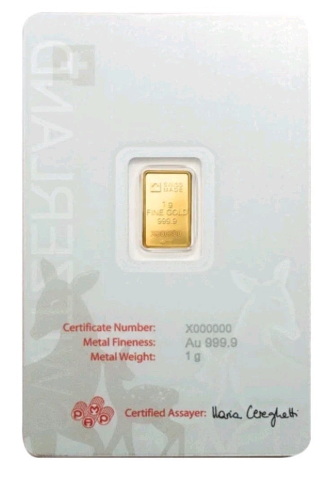 1g gold bar Pamp Roe Deer red series 2025 Sealed In Assay Card 9999 | eBay