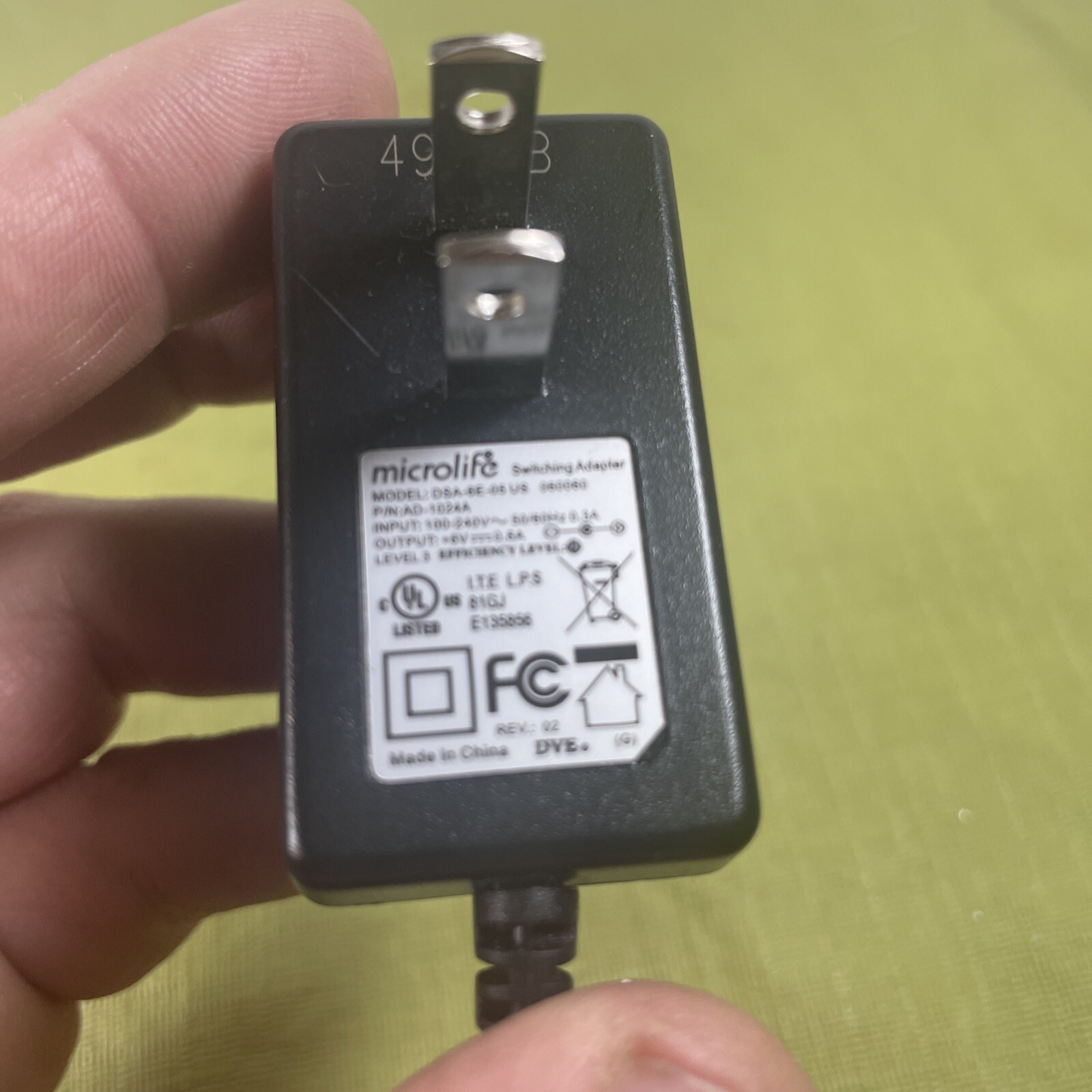 6V AC Adapter for Microlife DSA-6E-05 US 060060 P/N: AD-1024A Power ...