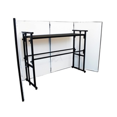 Lighting Screen with 4FT Disco Stand and Shelf Complete DJ Booth Stand ...