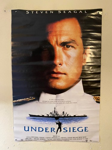 Poster: Under Siege: Steven Seagal original video store promo 1992 23x35 | eBay