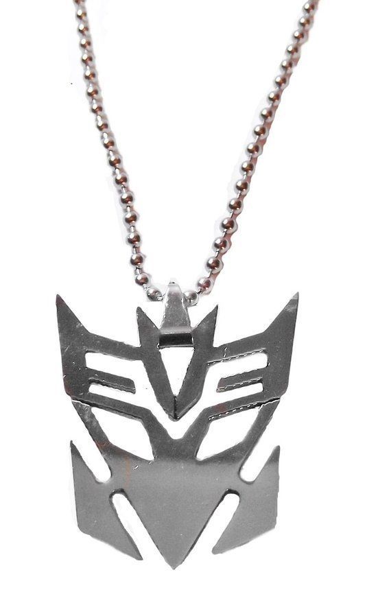 Transformers Series Decepticon Symbol Silvertone Necklace | eBay
