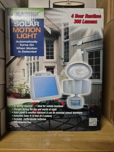 Sunforce 300 Lumen Solar Motion Activated Outdoor Security Light | eBay UK