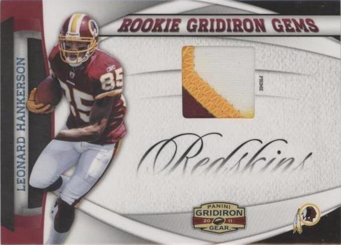 2011 Panini Gridiron Gear - Rookie Gridiron Gems Leonard Hankerson #14 ...