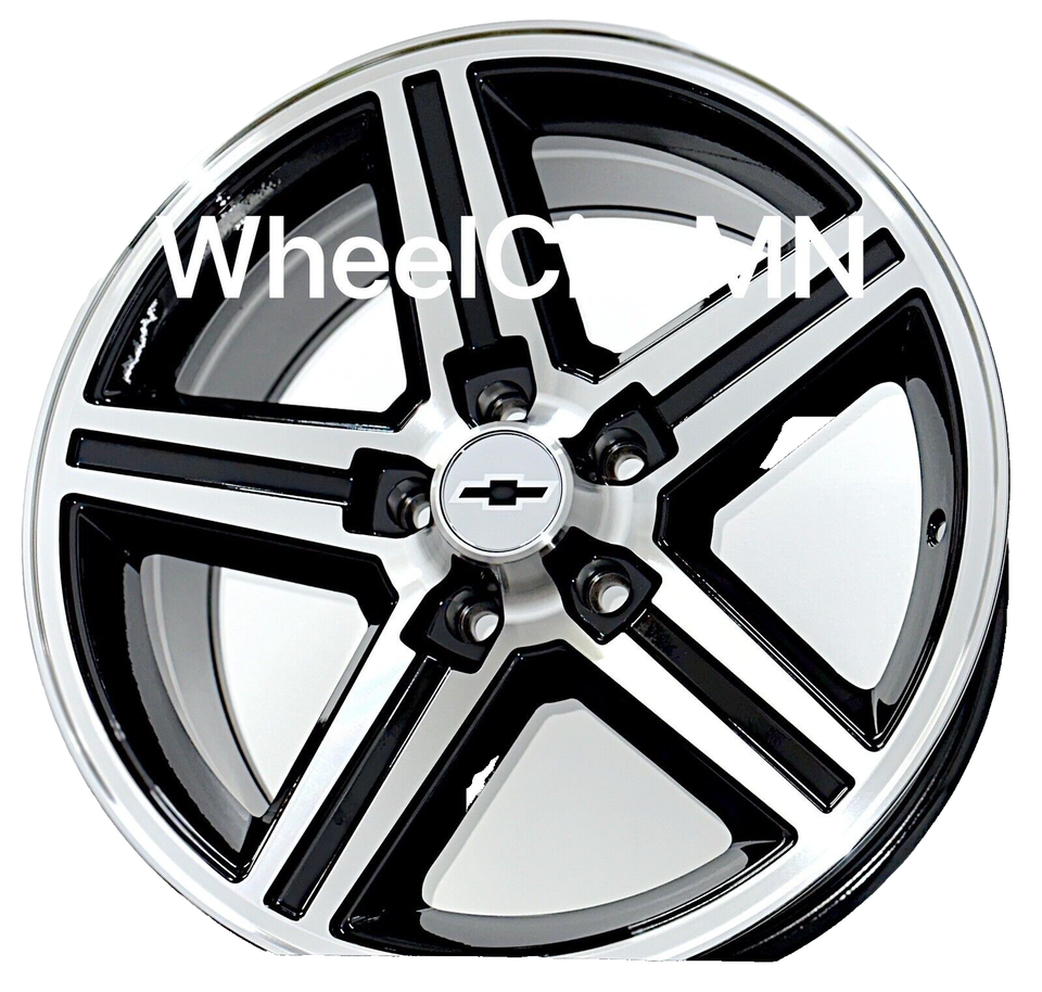 18” black machined Chevy Camaro IROC Z28 OE replica wheels fits S10 5x4 ...