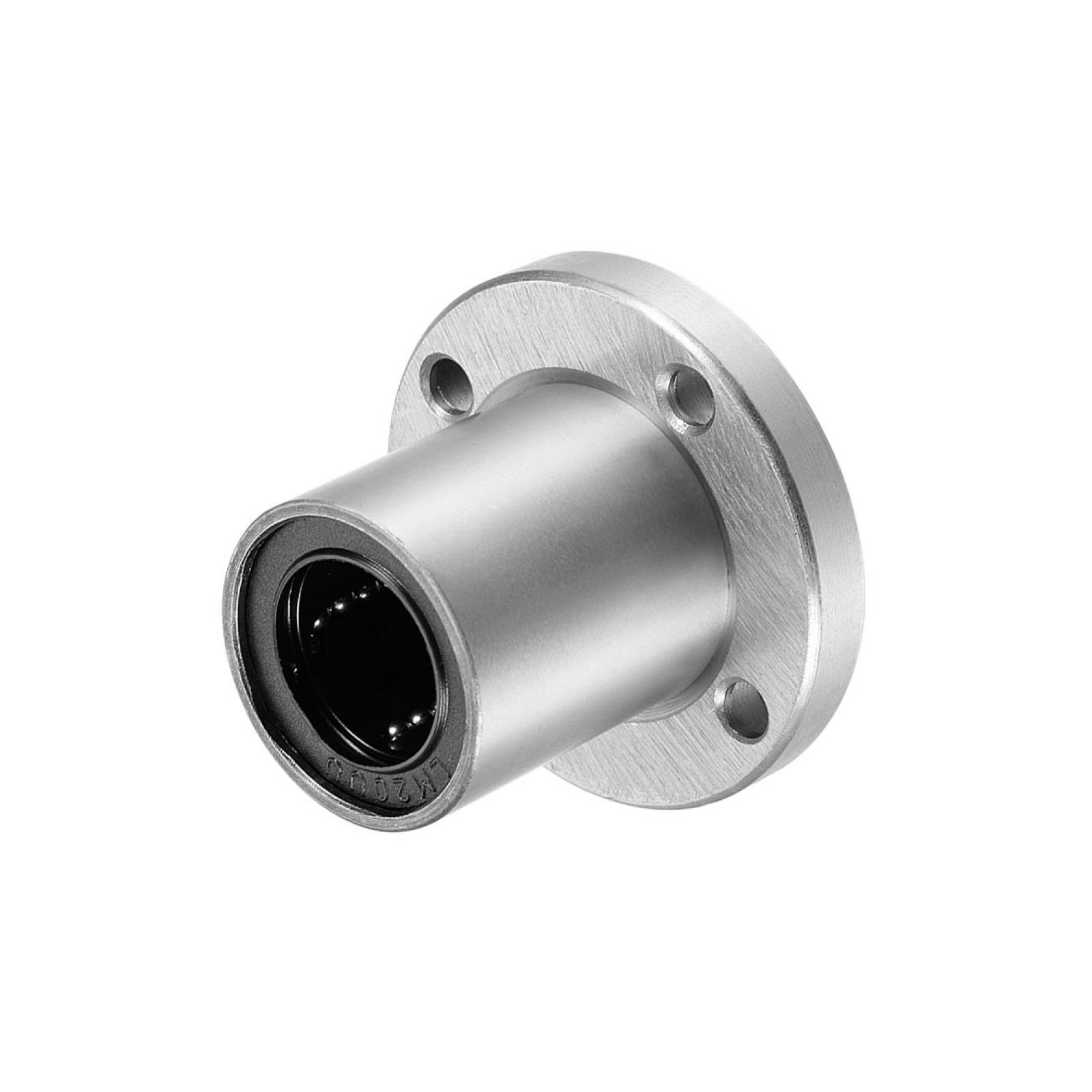 LM20UU Round Flange Linear Ball Bearings, 20mm Bore Dia, 32mm OD, 42mm ...
