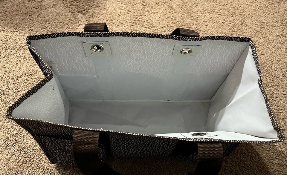 Thirty-One (31) Utility Tote Bag in Brown Pin dot Medium size ...