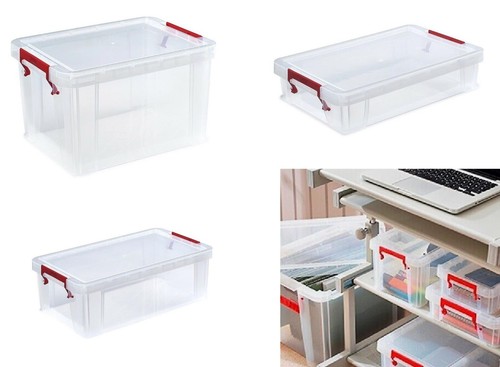 Clear Plastic Storage Box with Lid Stackable 5L / 5.5L Storage ...