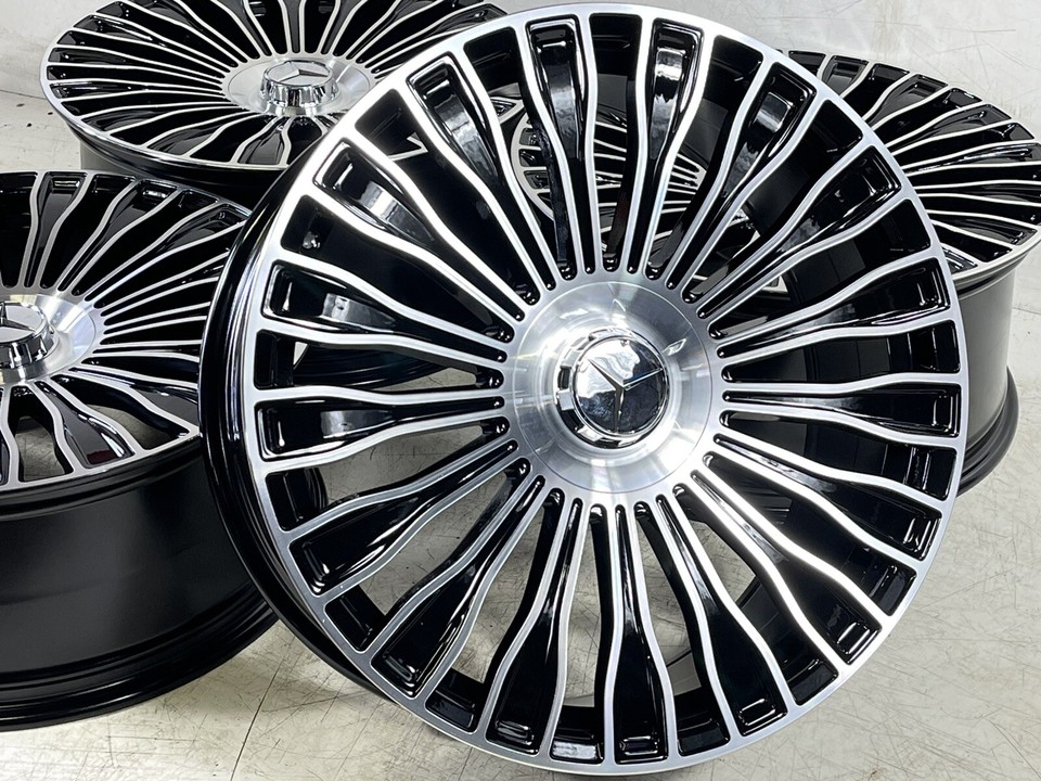 20" Wheels Fit Mercedes Benz AMG G Class E S G Maybach Style Machined ...