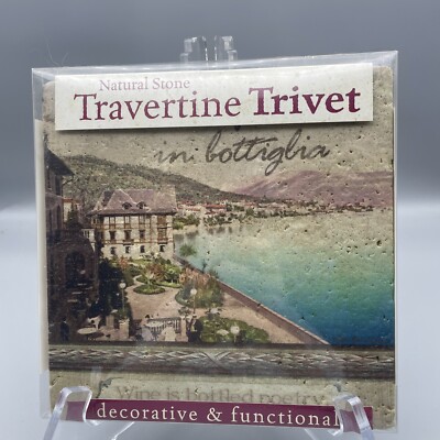 Large Thirstystone Occasions Trivet Wine is Bottled Poetry 7 3/4” NWT ...