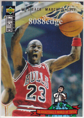 1995-96 COLLECTOR'S CHOICE "HE'S BACK": MICHAEL JORDAN #402 FIRST ...