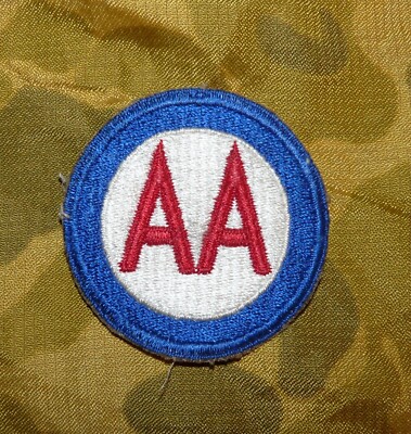Original WW2 US Army AA Anti-Aircraft Command Sleeve Patch (no glow) | eBay
