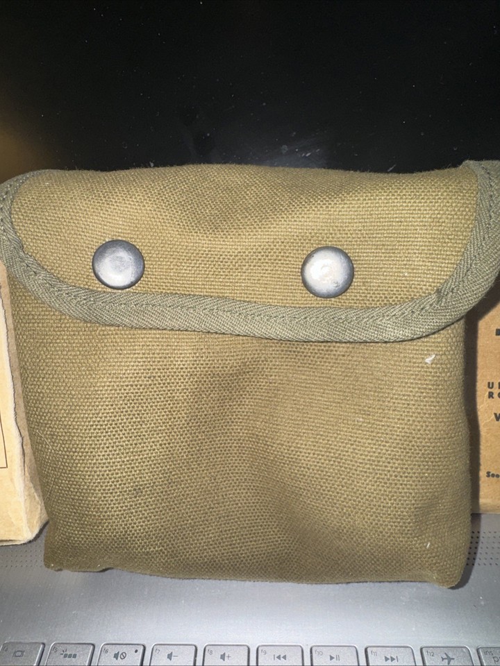 USGI WW2 Korean M2 Medical Jungle First Aid Kit Case Canvas Pouch ...
