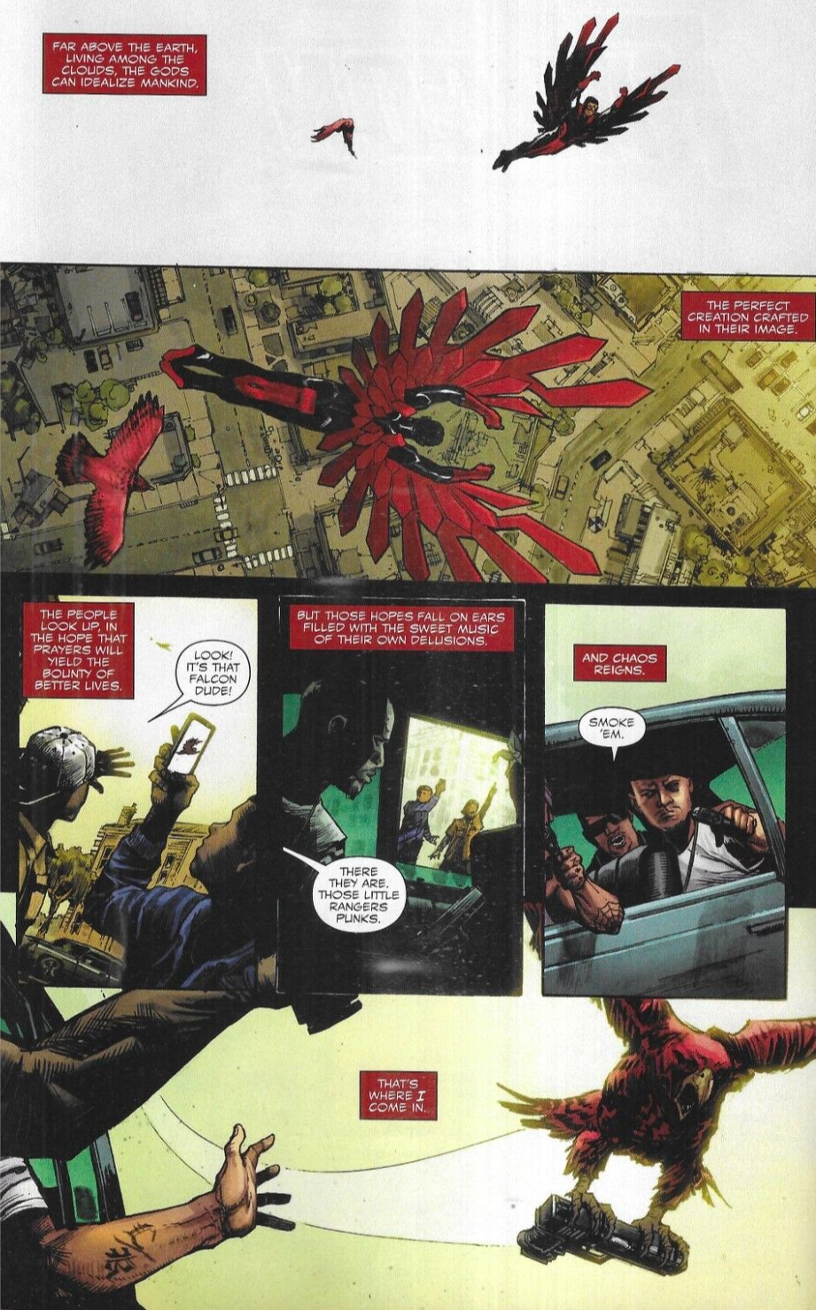 Falcon Comic 1 First Print Cover A Saiz 2017 Rodney Barnes Matthew ...